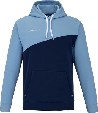 Babolat Homme Drive Hood, Sweat &agrave; Capuche Unisexe Mod&egrave;le Exercise, Taille XXL, Couleur Bleu, Id&eacute;al Pour &Eacute;chauffement, Entra&icirc;nement et R&eacute;cup&eacute;ration Apr&egrave;s Match