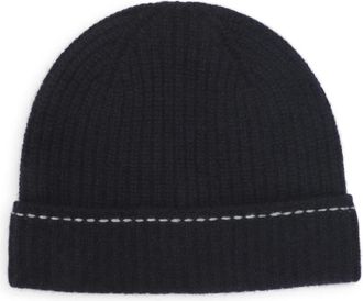 Kiton Homme, Accessoires, Bleu, Taille: ONE Size Bonnet en maille c&ocirc;tel&eacute;e