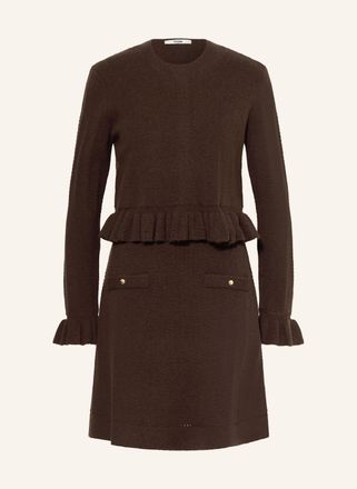 Maje Set: Strickkleid Und Pullover braun