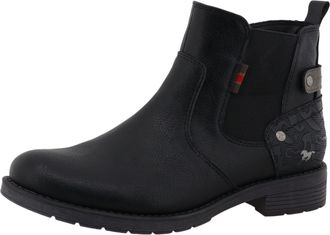 Mustang Jeans Damen Stiefelette moderner Alltagsschuh 15M0052002, Gr&ouml;&szlig;e:41 EU, Farbe:Schwarz