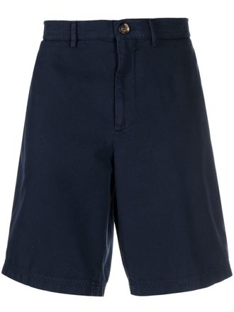Brunello Cucinelli bermuda &agrave; coupe droite - Bleu