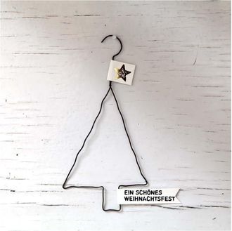 Good old Friends X-Mas Draht-Ornament Baum - EIN sch&ouml;nes Weihnachtsfest