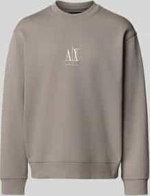 A|X Armani Exchange Sweatshirt mit Label-Stitching