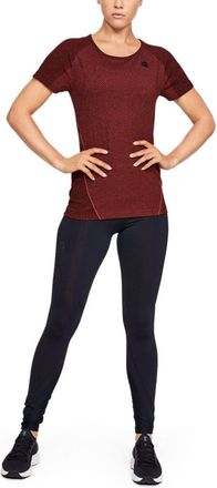 Under Armour Damen Rush Seamless Kurzarm T-Shirt S Blutorange/Rot