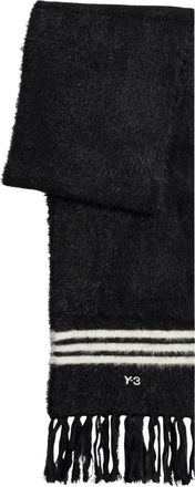 Yohji Yamamoto &Eacute;charpe 3-Stripes - unisex - Accessoires - Noir - Taille: ONE Size