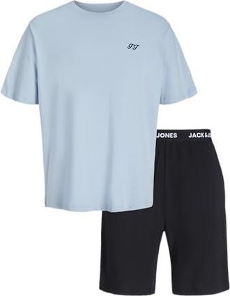 Jack & Jones Tee and Set Jacomaha SS Ensemble t-Shirt et Short W JNR, Skyway, 152 Hommes