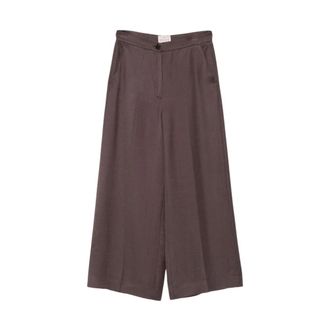 Marella Femme, Pantalons, Brun, Taille: 42 FR Cropped Pantalons