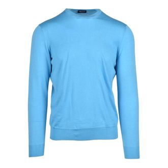Drumohr Maglioncino Girocollo - - Knitwear - Herren - Blau - 3XL