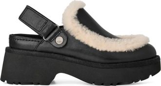 UGG Ugg, Femme, Chaussures, Noir, Taille: 36 EU Esmee Leather Clog