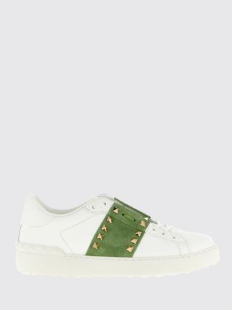 Valentino Garavani Baskets Rockstud Untitled en cuir et daim avec clous iconiques