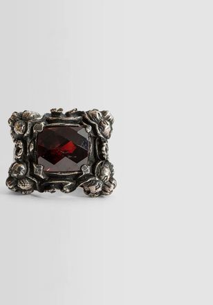 KD2024 4 Tiger Ring With Dark Red Stone