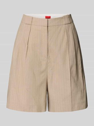 HUGO BOSS Regular Fit Bermudas aus Baumwoll-Leinen-Mix Modell HAMONU