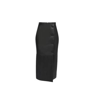 Nina Ricci Schwarzer Leder Bleistiftrock - - Skirts - Damen - Schwarzk - S