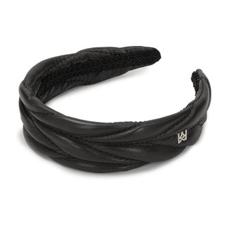 Kazar Schwarzes Leder-Stirnband - - Accessories - Damen - Schwarzk - ONE SIZE