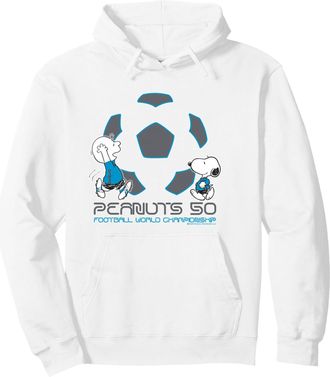 Peanuts Snoopy Charlie Fußball Weltmeisterschaft Retro Fun Pullover Hoodie