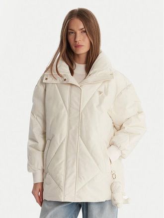 Guess Winterjacke V5BL13 WHHZ2 &Eacute;cru Regular Fit