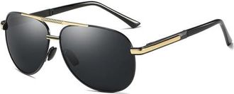 Generic Lunettes De Soleil Polaris&eacute;es For La Conduite, Monture Petite, For Photos Dext&eacute;rieur (hommes Et Femmes)(Gold)