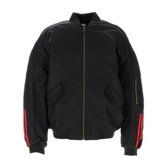 adidas Homme, Vestes, Noir, Taille: S Satin Bomber Jacket