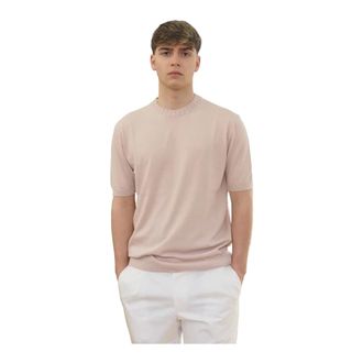 Barba Homme, Tops, Rose, Taille: M Crew Neck T-Shirt