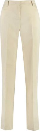 PT01 Pt01, Femme, Pantalons, Beige, Taille: 38 FR Ambra Cotton-Linen Pantalons