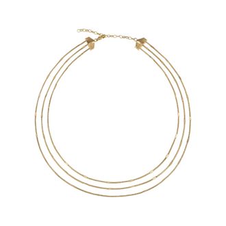 Breil Damenhalsband Sinuous Collection TJ3095 - Damenschmuck - Stahlhaken f&uuml;r Damen, mit Karabinerverschluss und Hochglanzoberfl&auml;che, Gold - Verstellbare L&auml;