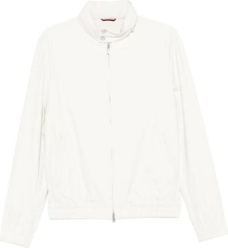Brunello Cucinelli Homme, Vestes, Blanc, Taille: 3XL Veste L&eacute;g&egrave;re Zipp&eacute;e