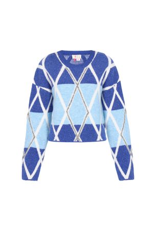 Izia Pullover Frauen Marineblau Hellblau