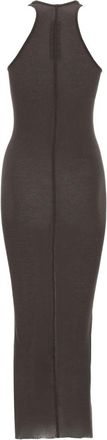 Rick Owens Viscose-Silk Blend Midi Dress - Brown