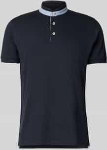 Christian Berg Regular Fit Poloshirt aus reiner Baumwolle mit Stehkragen