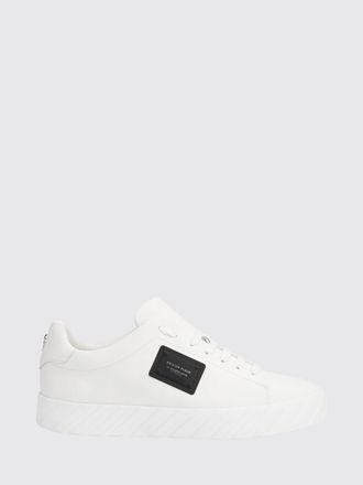 Philipp Plein Baskets basses en cuir lisse avec logo appliqu&eacute;