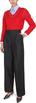 Gucci Mohair V-Neck Sweater - Multicolor