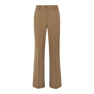 P.A.R.O.S.H. P.a.r.o.s.h., Femme, Pantalons, Beige, Taille: 38 FR Pantalon en Laine Beige avec Plis