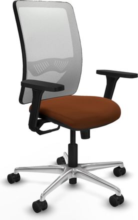 Piqueras y Crespo Arbeitsstuhl Zulema mit 3D-Armen, h&ouml;henverstellbare Lendenwirbelst&uuml;tze, ausgestattet mit Sincro 3 Positionen und Schneidschaum, mit Rollen von 65 mm, 