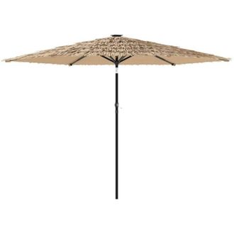 vidaXL Vidaxl - Parasol de jardin avec m&acirc;t en acier marron 288x288x225 cm