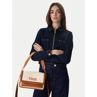 Tous Handtasche TOUS BANDOLERA M. AUDREE CANVAS 2002202743 Braun