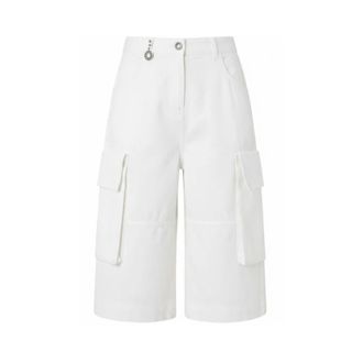 Pinko Pinko, Femme, Shorts, Blanc, Taille: 38 FR Albareto Cargo Shorts