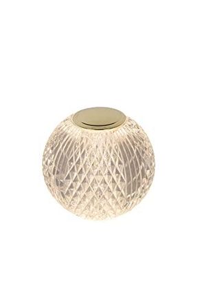 Lucide CINTRA - wiederaufladbare Tischlampe - Akku/Batterie - Ø 9 cm - LED 3 StepDim - 1x1,5W 3000K - Transparent, Klar