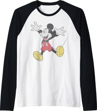 Disney Mickey und seine Freunde Mickey Jump-Porträt Raglan