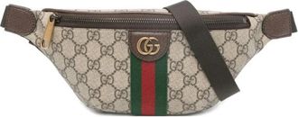 Gucci Bauchtaschen - Compact Monogram Waist Bag - Gr. ONE SIZE - in Grau - f&uuml;r Damen