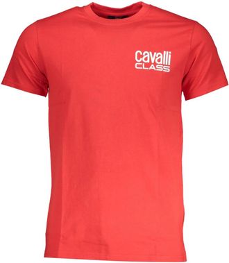 Cavalli Qxt62X Jd060 Kurzarm-T-Shirt - - Tops - Herren - Rot - 2XL