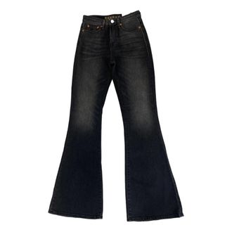 Denham Schwarze Jeans mit hoher Taille und ausgestelltem Bein - - Jeans - Damen - Schwarzk - W27 L30