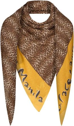 Manila Grace Monogram All-Over Foulard - - Accessories - Damen - Mehrfarbig - ONE SIZE