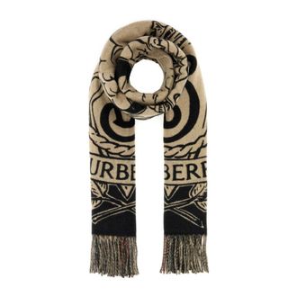 Burberry unisex, Accessoires, Multicolore, Taille: ONE Size &Eacute;charpe R&eacute;versible Large Stormy Knight