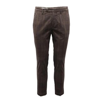 Michael Coal Baumwollhose mit Print - - Trousers - Herren - Braun - W32