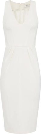 Elisabetta Franchi Femme, Robes, Blanc, Taille: 40 FR Elisabetta Franchi Robes Ivory