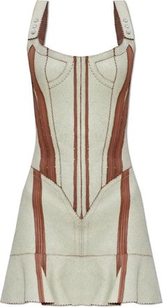 Charlotte Knowles Knwls, Femme, Robes, Beige, Taille: 36 FR Scallop Dress