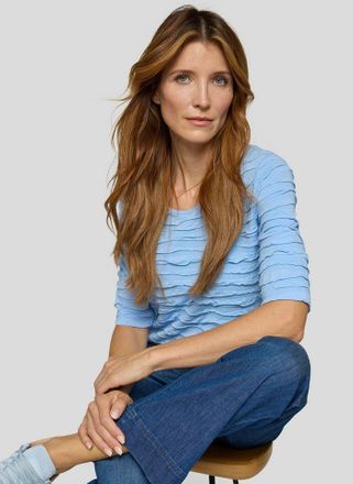 Rabe T-Shirt mit Struktur Muster