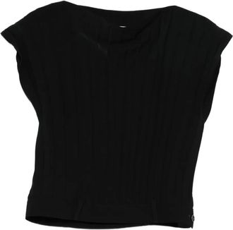 Aspesi haut en maille côtelée - Noir