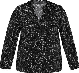 Faina Bluse in gro&szlig;en Gr&ouml;&szlig;en Frauen Schwarz