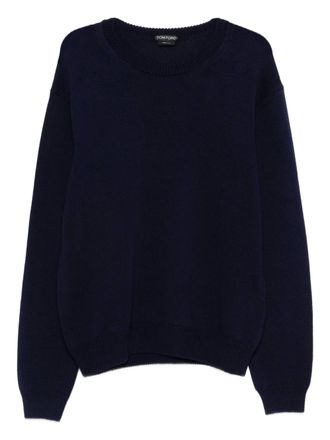 Tom Ford crew-neck sweater - Blau